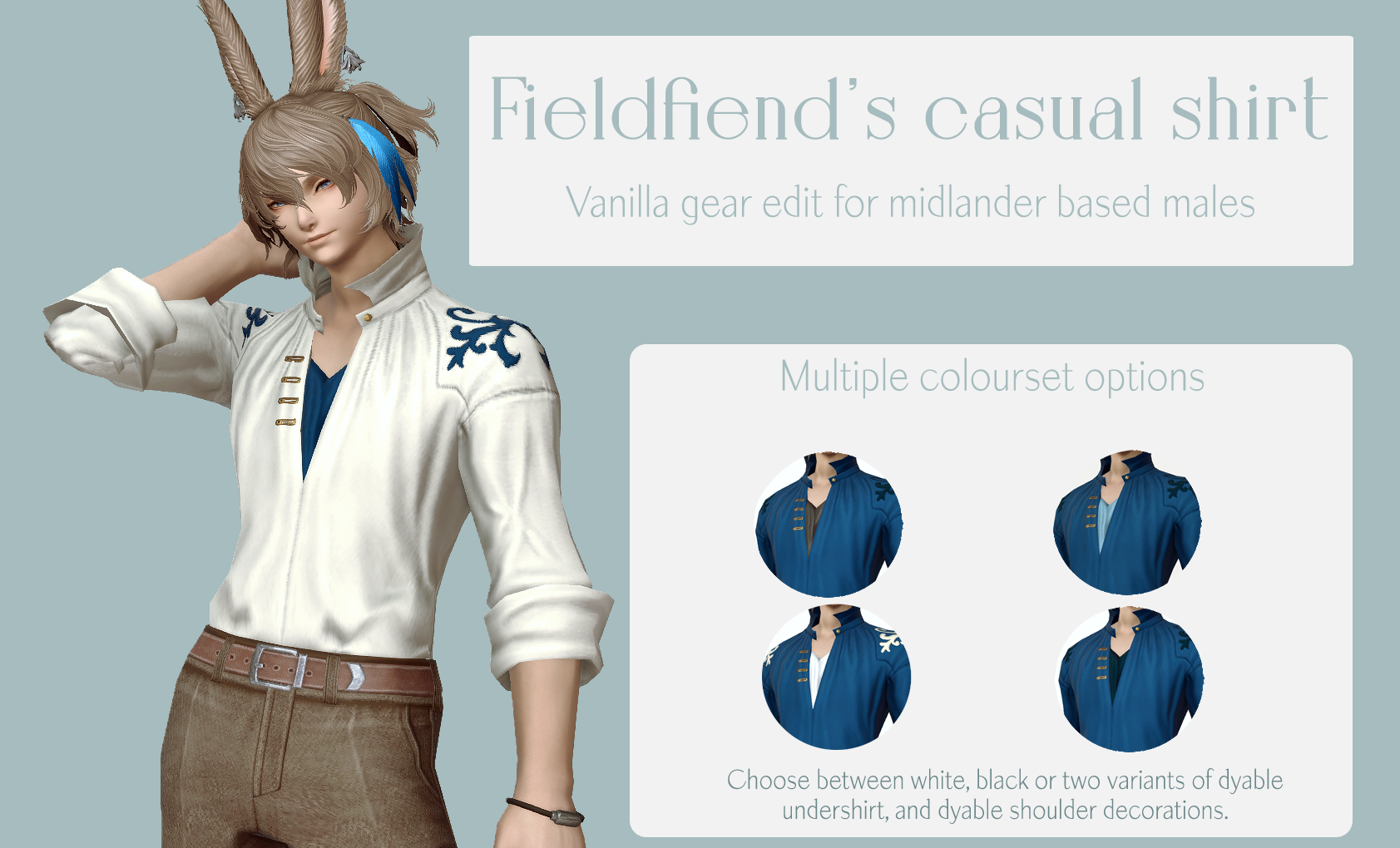 Fieldfiend's Casual Shirt - The Glamour Dresser : Final Fantasy XIV ...