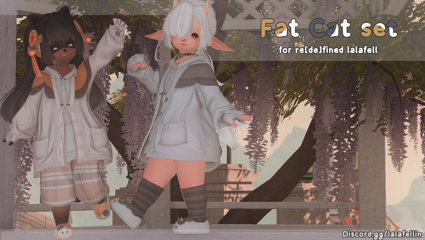 [RL] Fat Cat set - The Glamour Dresser : Final Fantasy XIV Mods and More