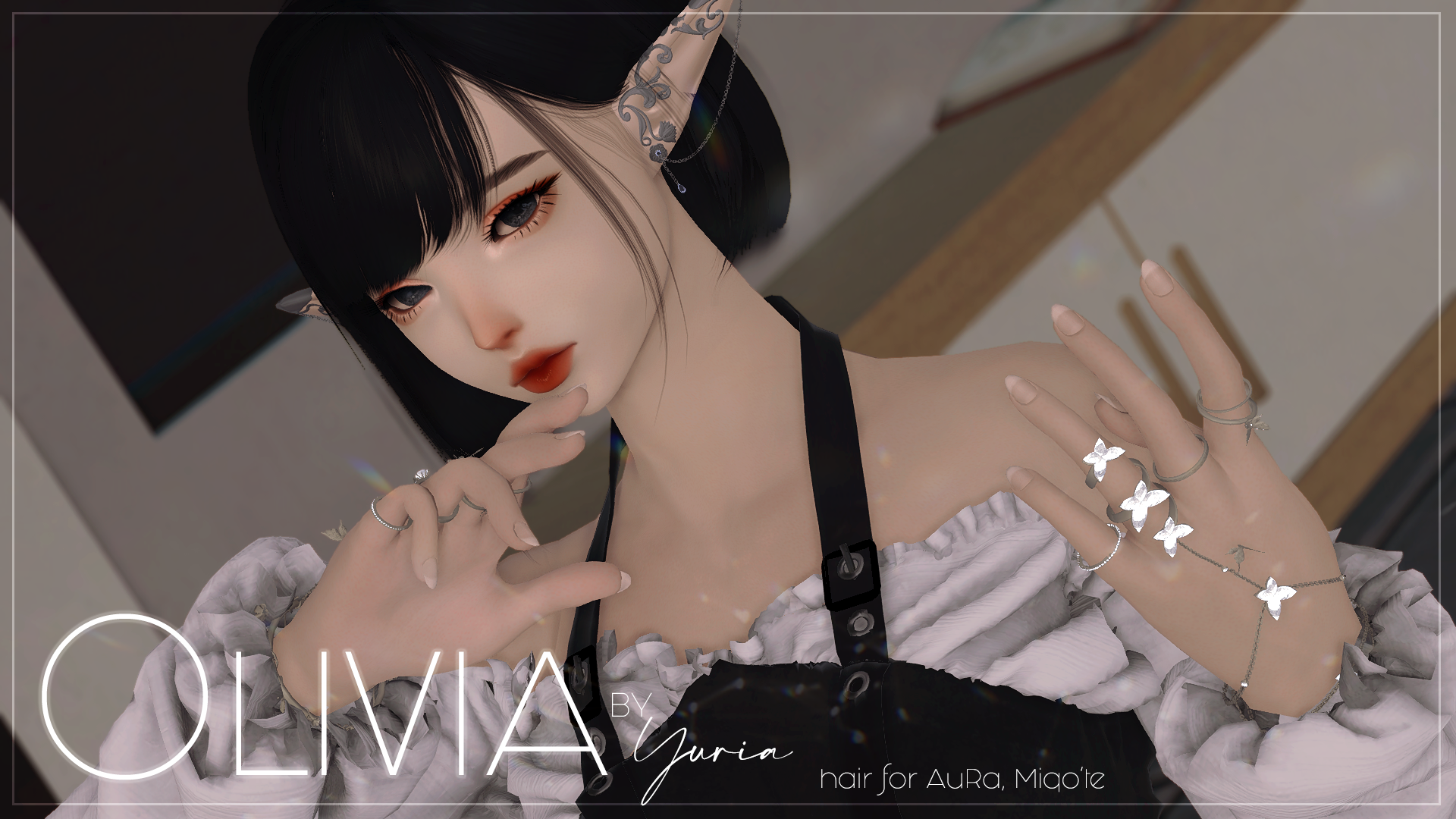 Olivia Hair - The Glamour Dresser : Final Fantasy XIV Mods and More