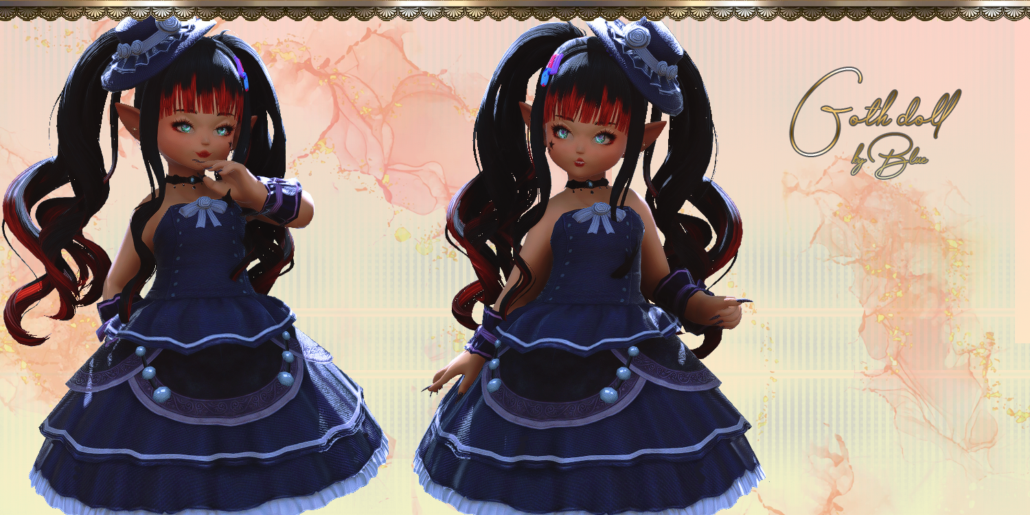 Gothic doll - The Glamour Dresser : Final Fantasy XIV Mods and More