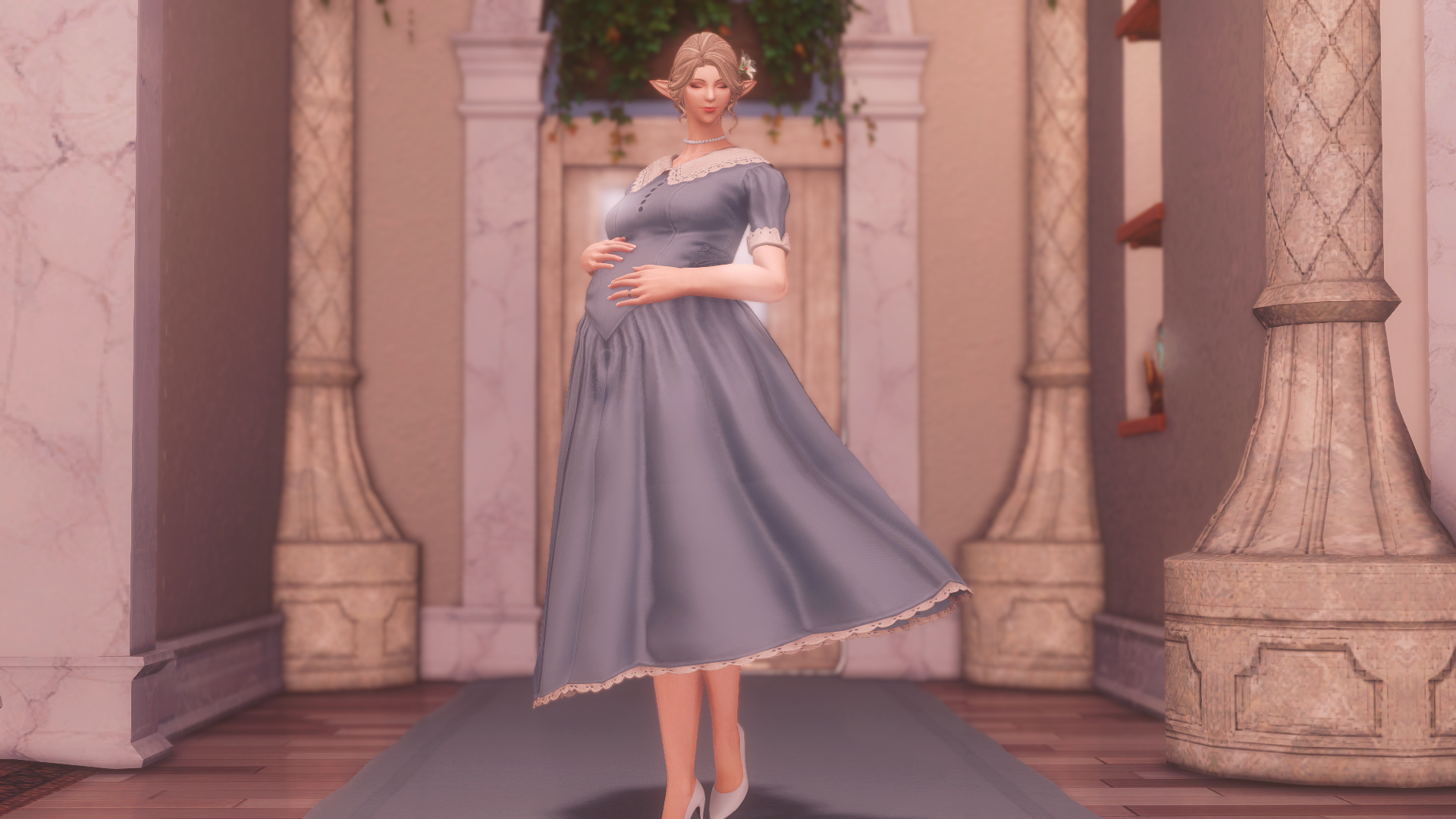 [Bibo+] Frontier Maternity Dress with White Accents - The Glamour ...