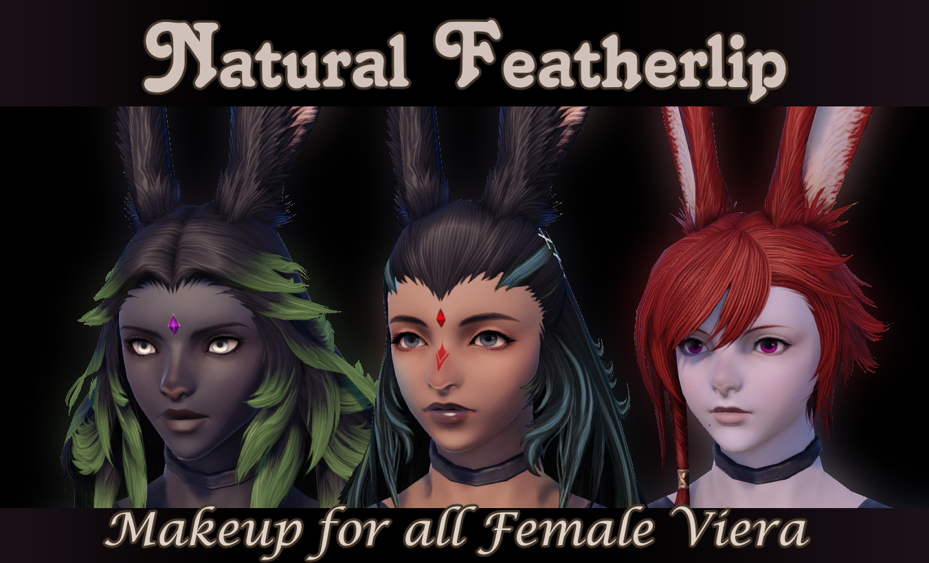 Natural Featherlip makeup - The Glamour Dresser : Final Fantasy XIV ...