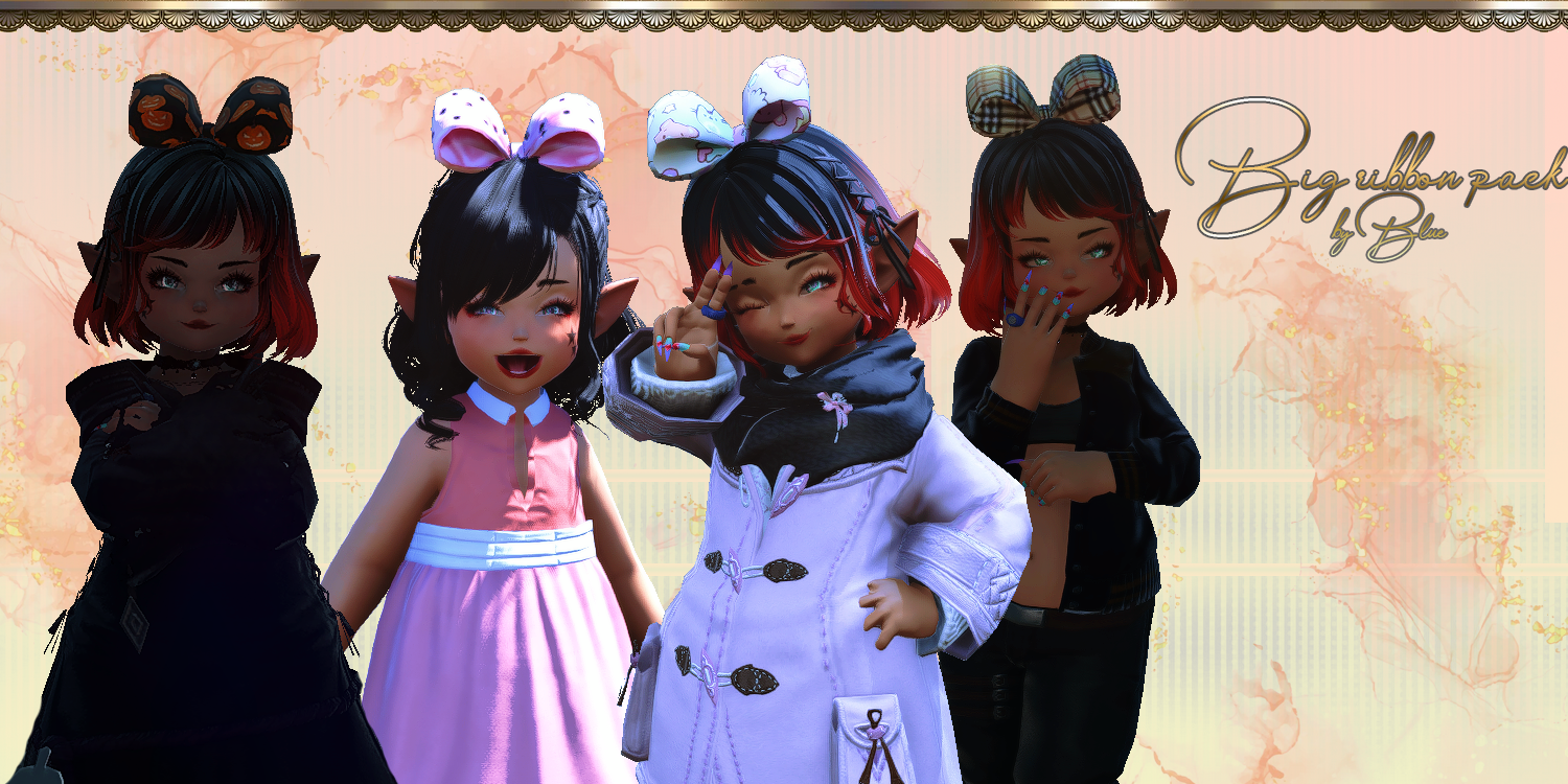 Big ribbon pack - The Glamour Dresser : Final Fantasy XIV Mods and More