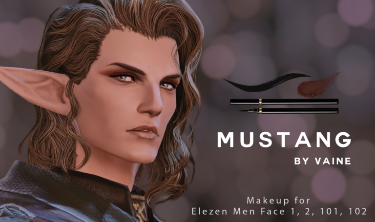 •ᐯ• Mustang - Elezen Male Makeup Face 1/101 2/102 - The Glamour Dresser ...
