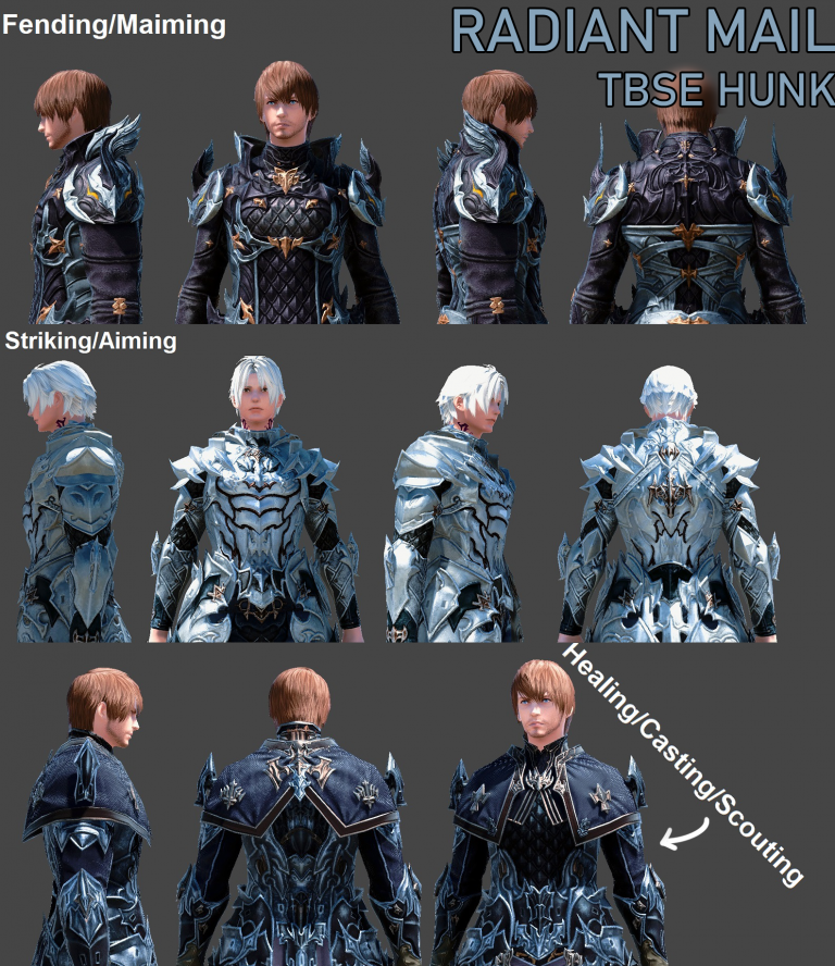 Radiant Mail Set - TBSE Hunk - The Glamour Dresser : Final Fantasy XIV ...