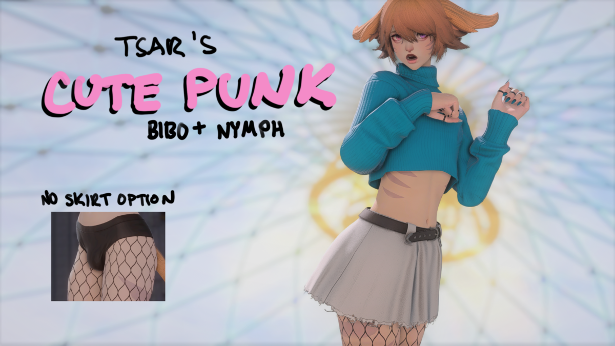 Cute Punk - Bibo+ Nymph - The Glamour Dresser : Final Fantasy XIV Mods ...