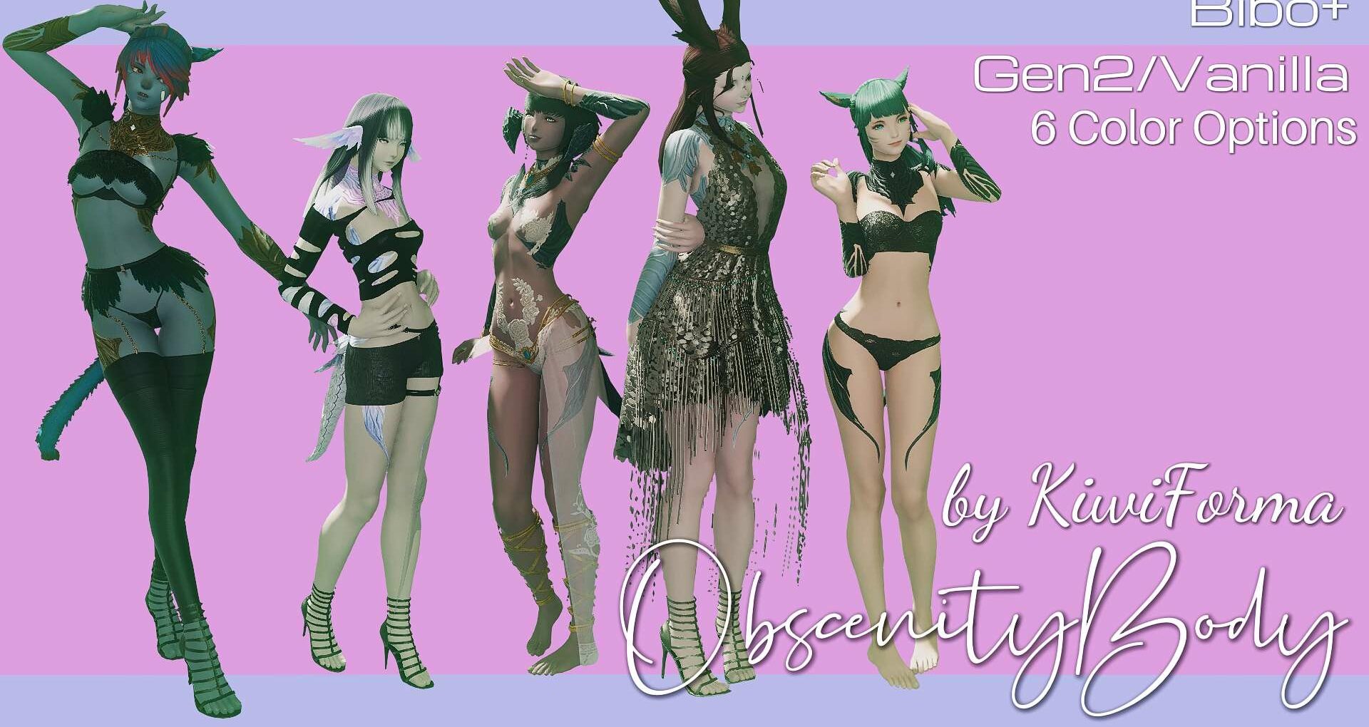 ObscenityBody - The Glamour Dresser : Final Fantasy XIV Mods and More