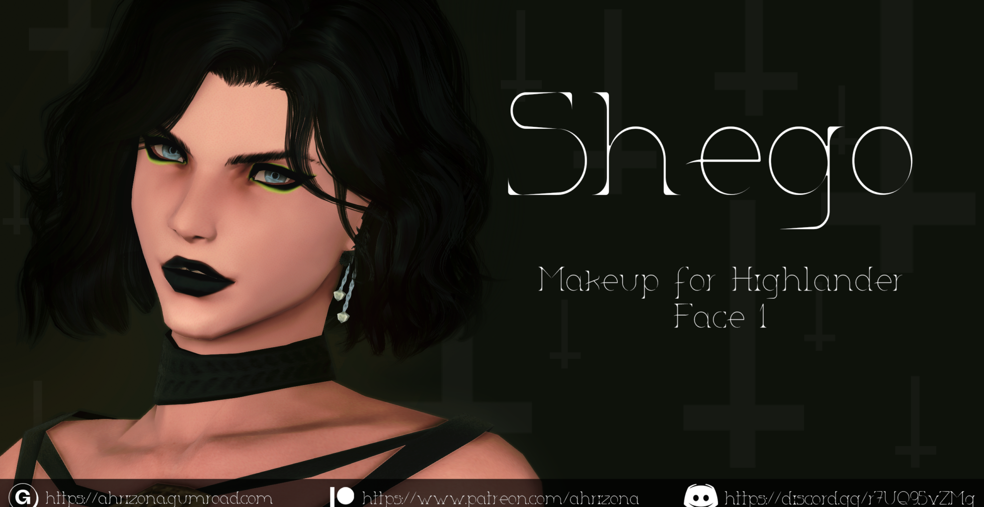 ♦ Shego - Makeup for Highlander face 1 - The Glamour Dresser : Final ...