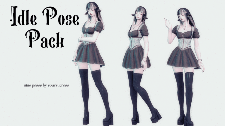 idle pose pack - The Glamour Dresser : Final Fantasy XIV Mods and More