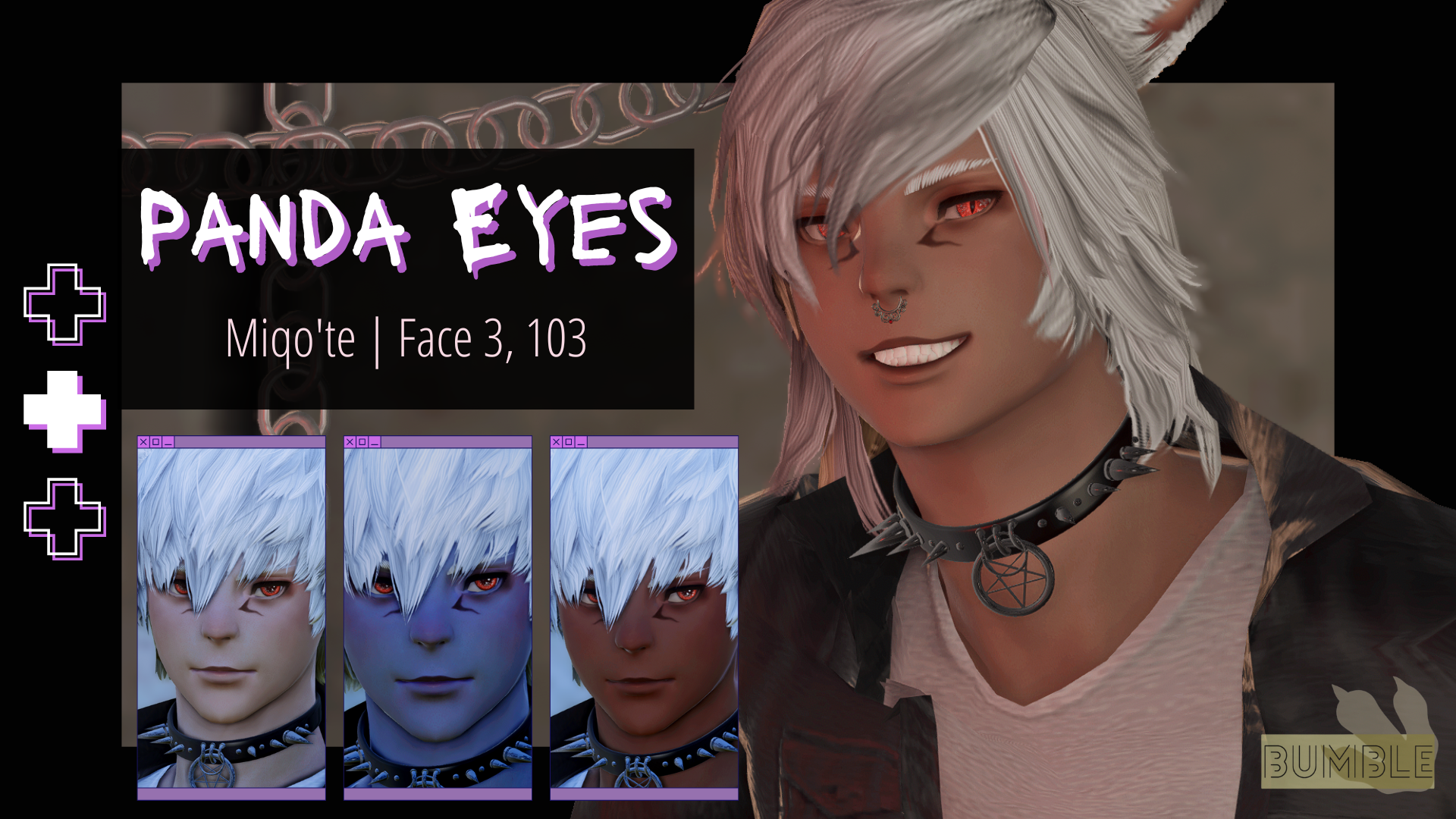 Panda Eyes - Male Miqo'te Makeup - The Glamour Dresser : Final Fantasy ...