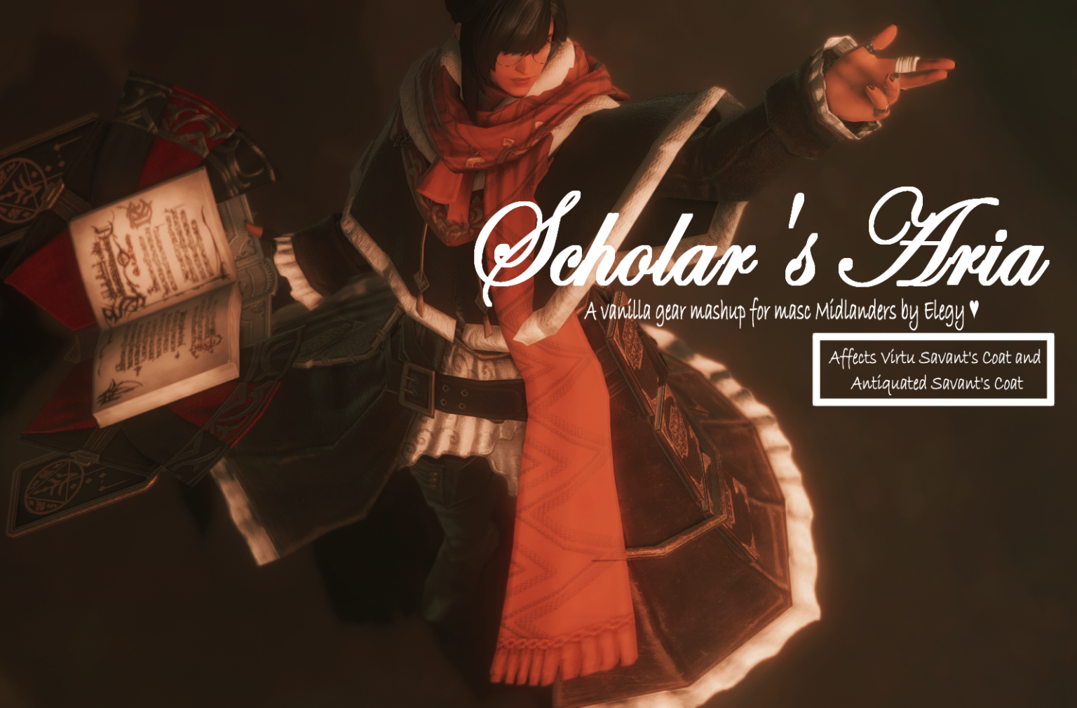 Scholar's Aria ♥ Vanilla Mashup for Masc Midlanders - The Glamour Dresser : Final Fantasy XIV ...