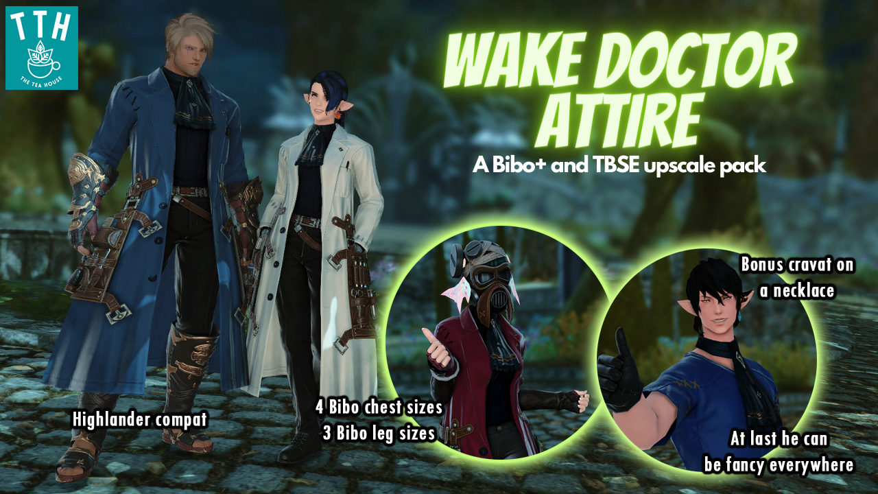 [FP] Wake Doctor's Attire - Bibo+ & TBSE - The Glamour Dresser : Final Fantasy XIV Mods and More