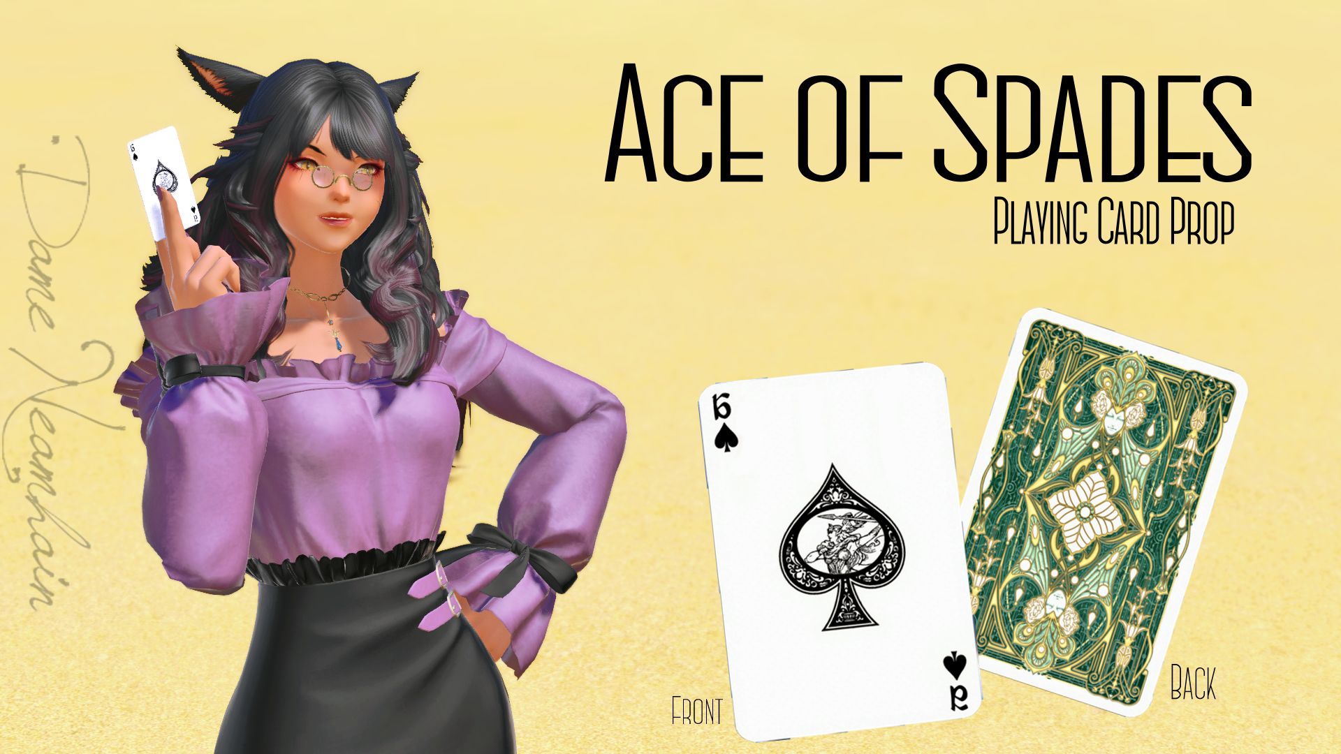 Ace of Spades (Playing Card Prop) - The Glamour Dresser : Final Fantasy ...