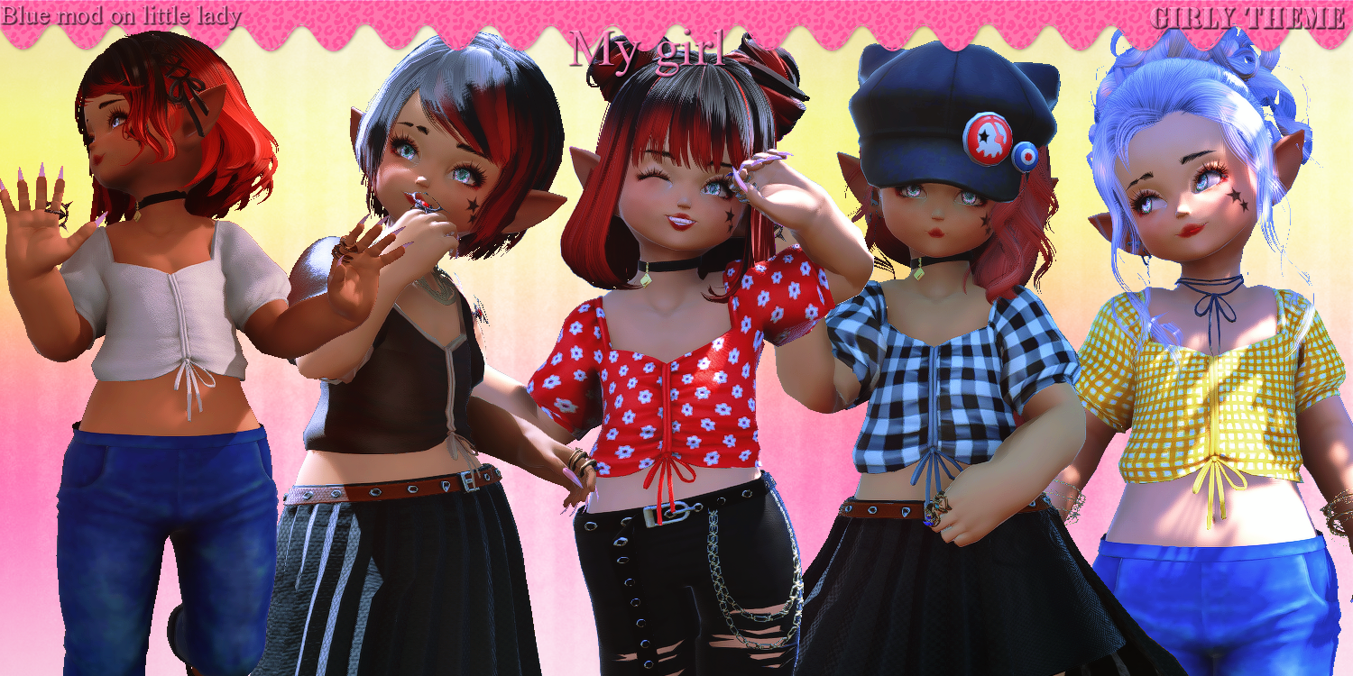 My girl - The Glamour Dresser : Final Fantasy XIV Mods and More