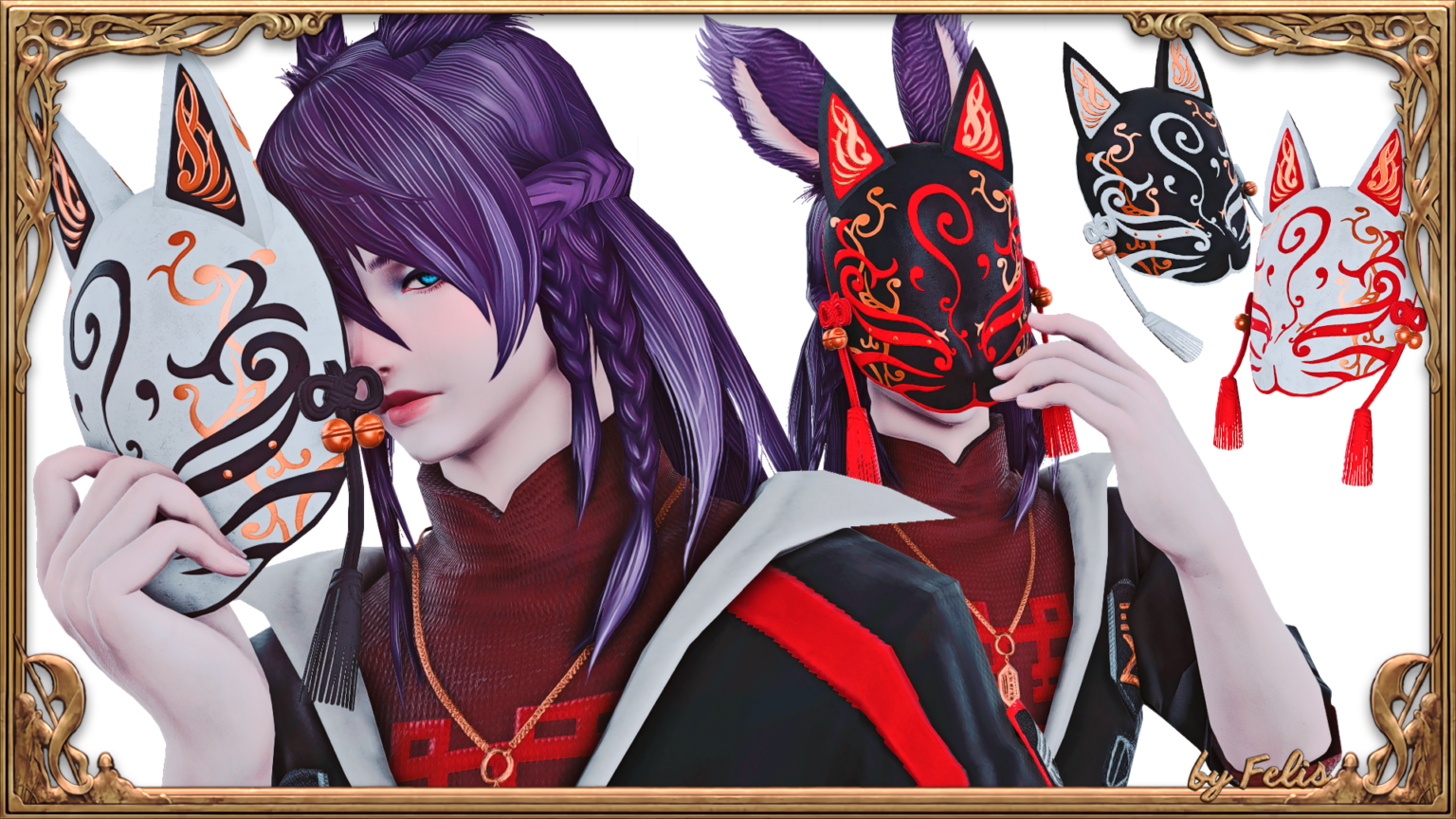 Kitsune Mask - The Glamour Dresser : Final Fantasy XIV Mods and More