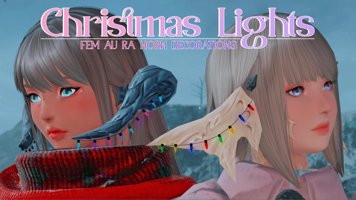 Christmas Lights Fem Horn Deco - The Glamour Dresser