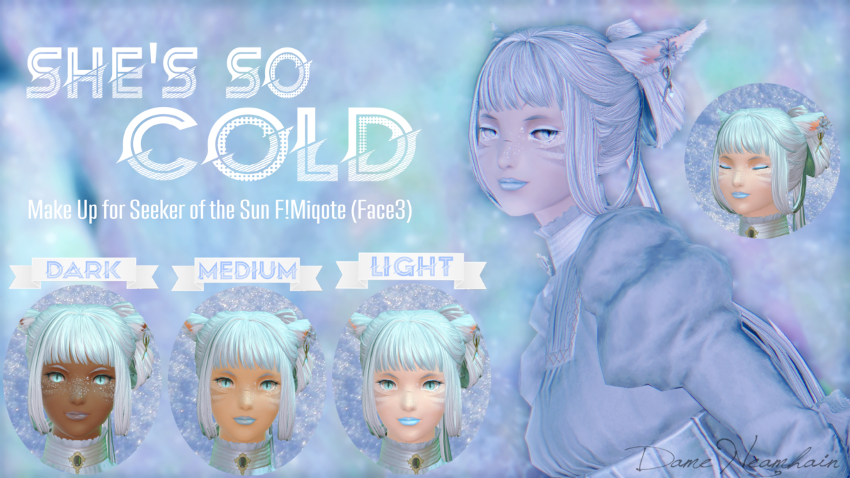 She's So Cold (Make Up F!Miqo'te Face3) - The Glamour Dresser : Final ...