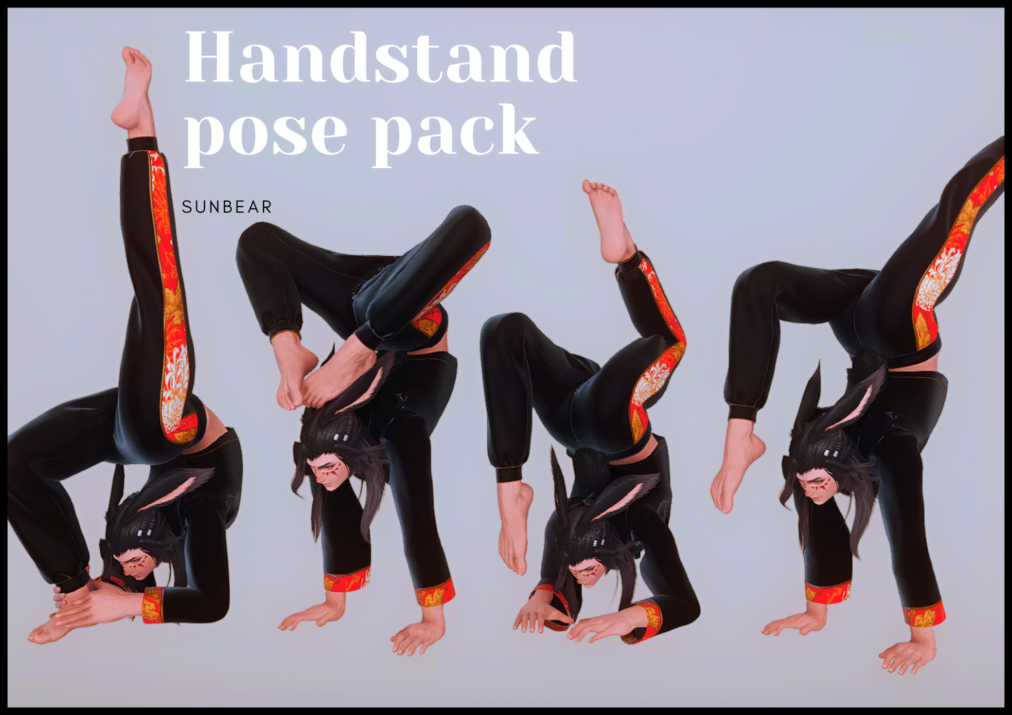 Handstand Pose Pack - The Glamour Dresser : Final Fantasy XIV Mods and More