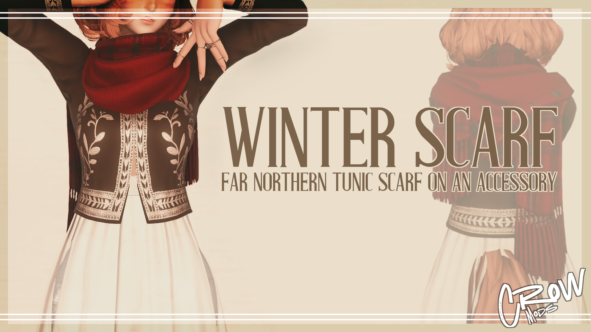 [CROW] Winter Scarf - The Glamour Dresser : Final Fantasy XIV Mods and More