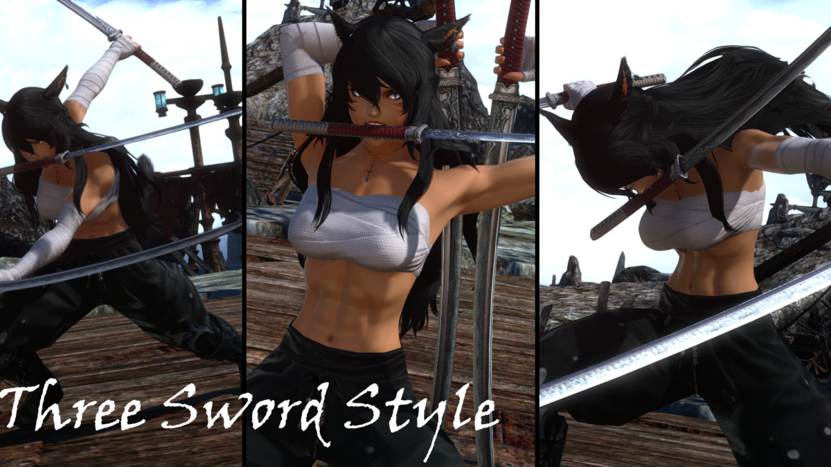 [10] Three Sword Style - The Glamour Dresser : Final Fantasy XIV Mods and More