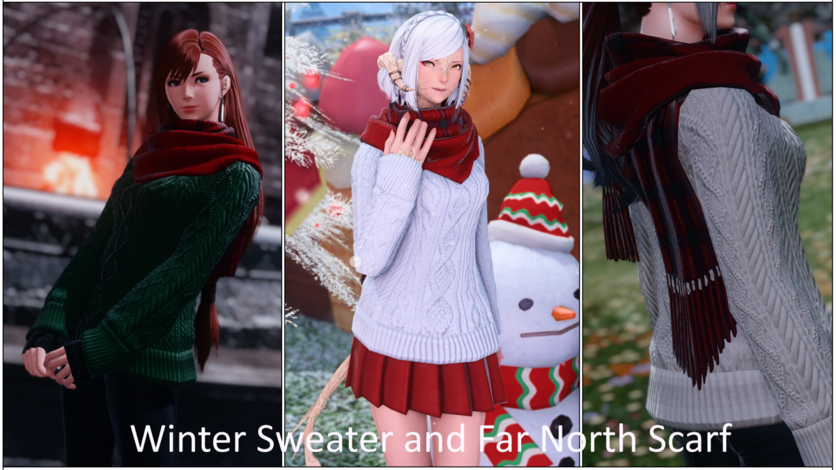 Winter Sweater and Far North Scarf Mashup (Bibo+ and Vanilla Others ...