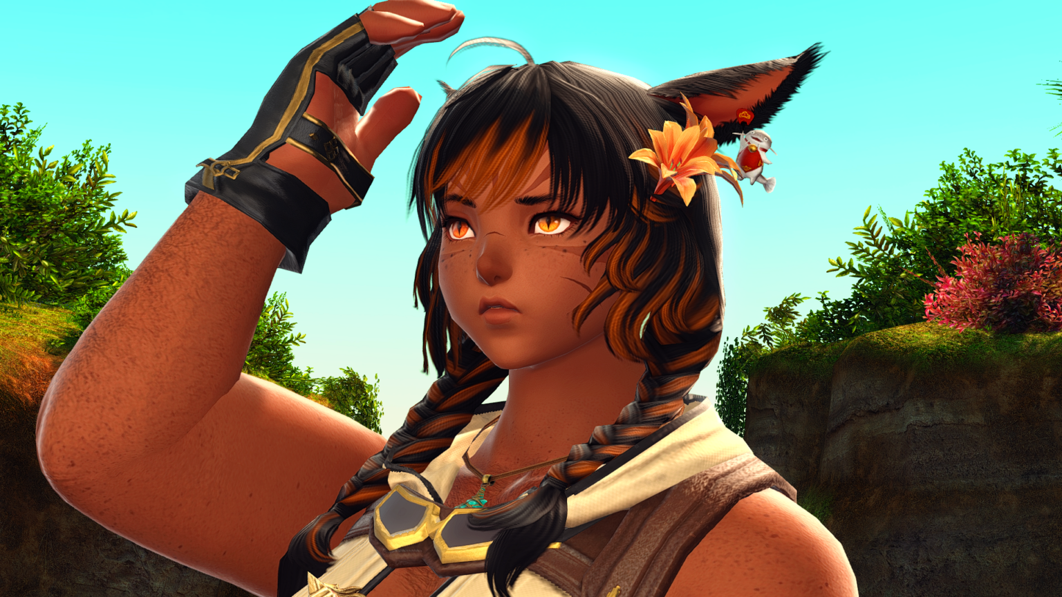 Fluff Braids for Femqo'te - The Glamour Dresser : Final Fantasy XIV Mods and More