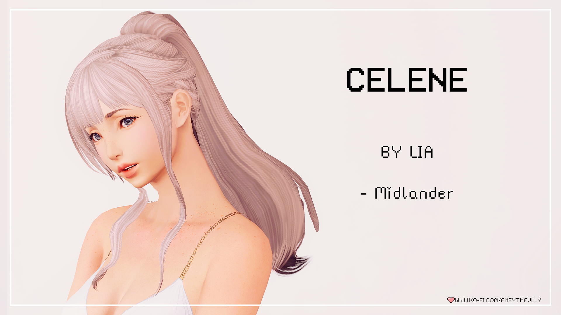 Celene Hairstyle - The Glamour Dresser : Final Fantasy XIV Mods and More