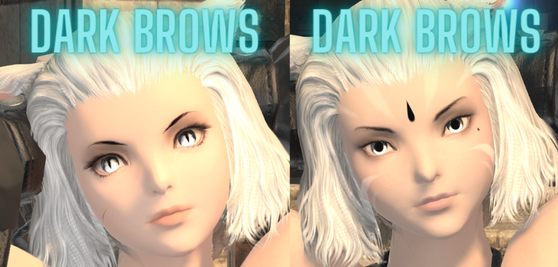 Dark Brows for All Fem Miqo [DT] - The Glamour Dresser : Final Fantasy ...