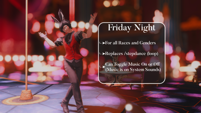 Friday Night - The Glamour Dresser : Final Fantasy XIV Mods and More