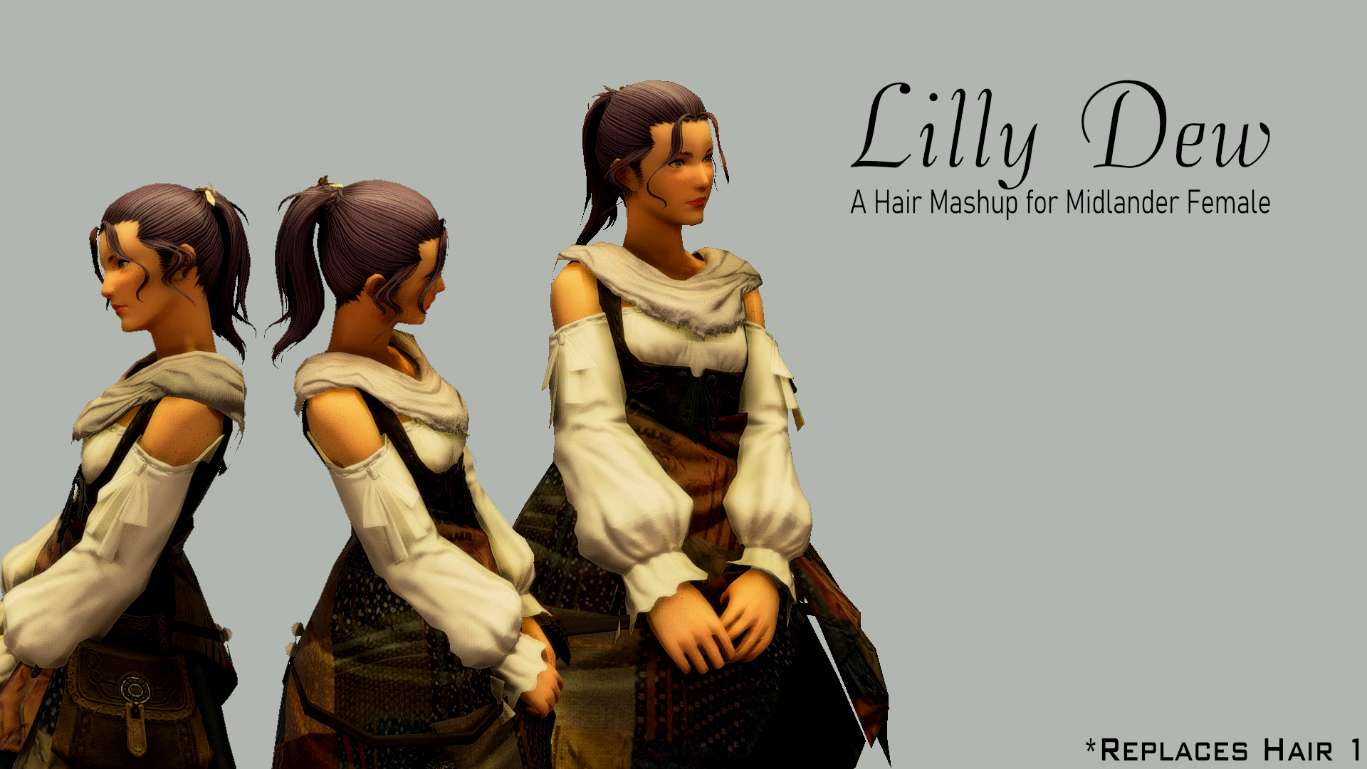 Lilly Dew - A Hair Mashup for Midlander Females - The Glamour Dresser ...