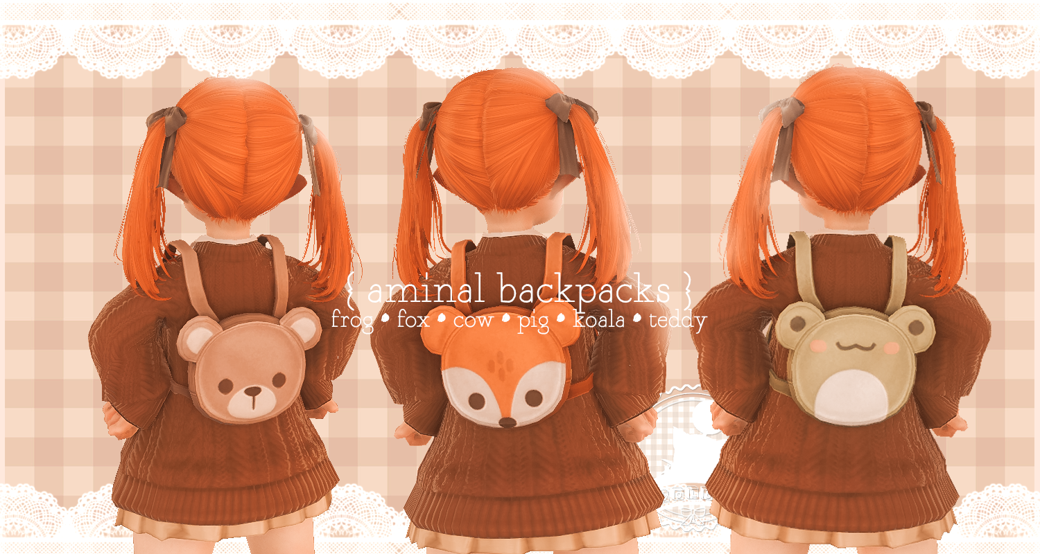 [dolly] aminal backpacks ???? - The Glamour Dresser : Final Fantasy XIV ...