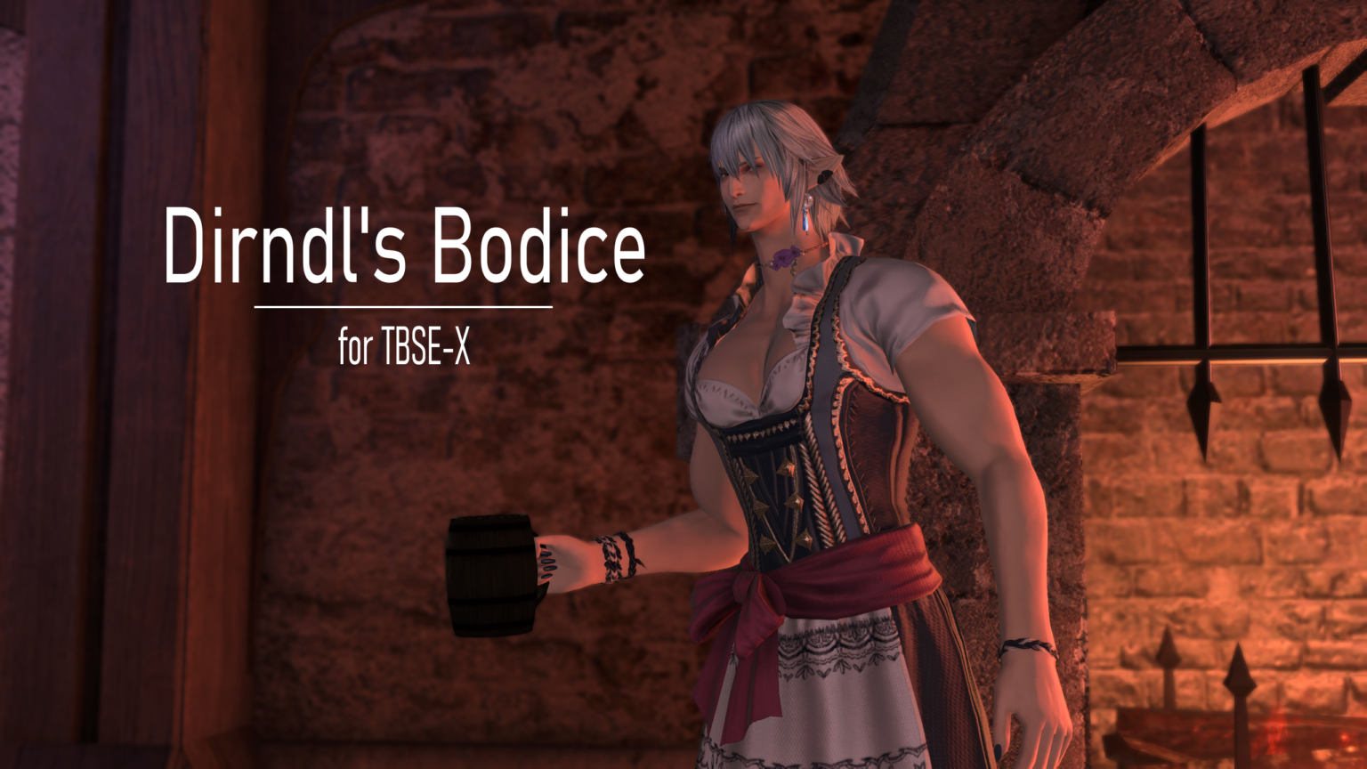 TBSE-X Dirndl's Bodice - The Glamour Dresser : Final Fantasy XIV Mods and More