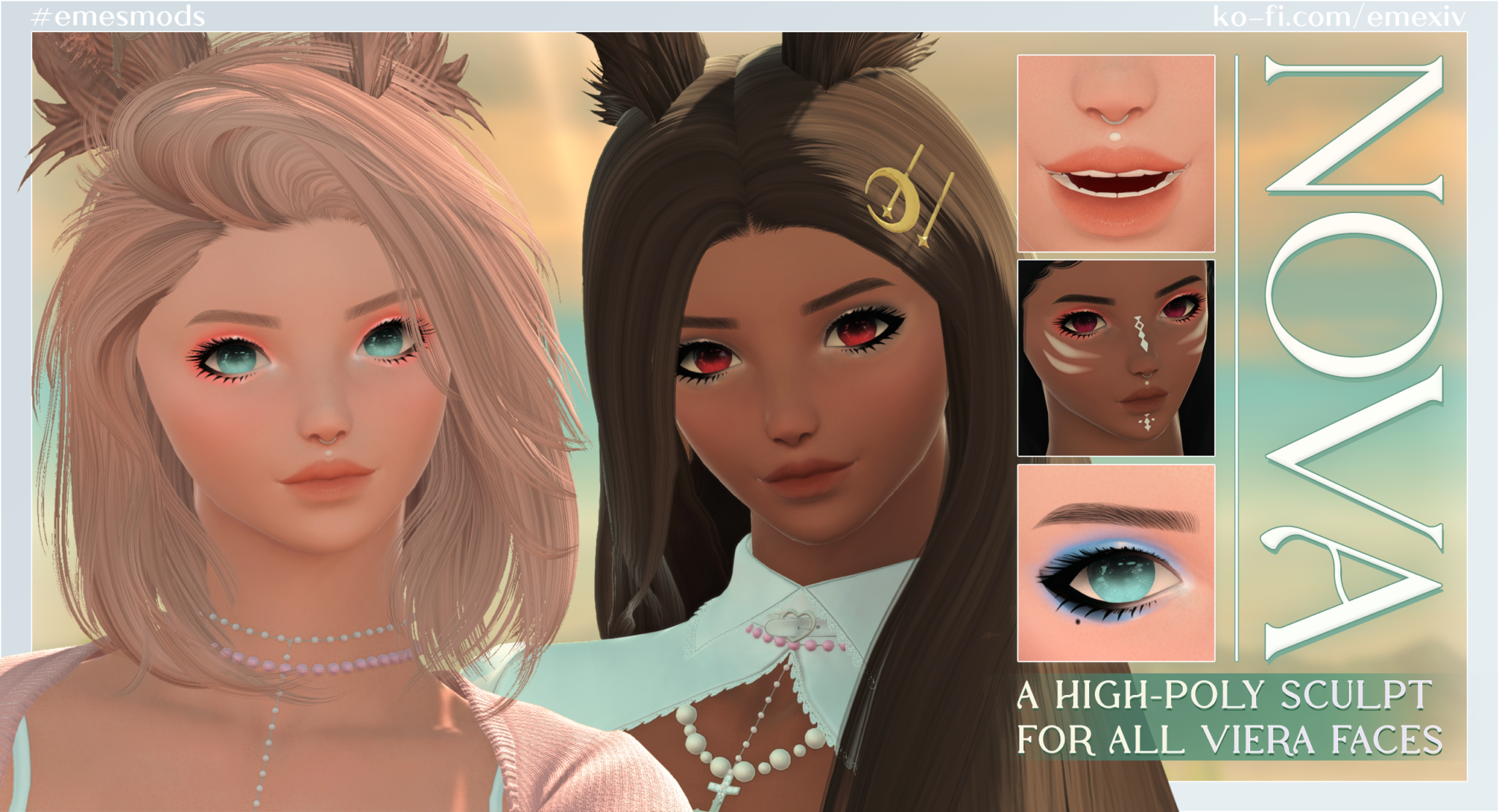 Nova Viera Sculpt - The Glamour Dresser : Final Fantasy XIV Mods and More