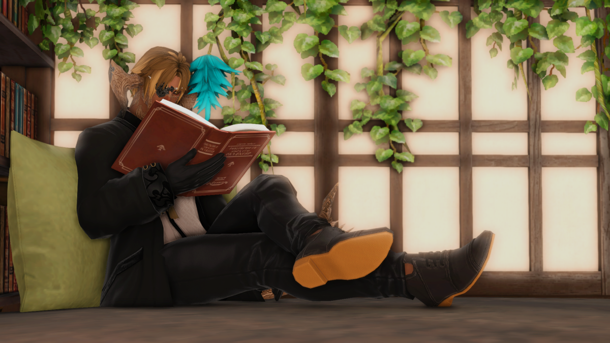 Reading Nook Pose - The Glamour Dresser : Final Fantasy XIV Mods and More