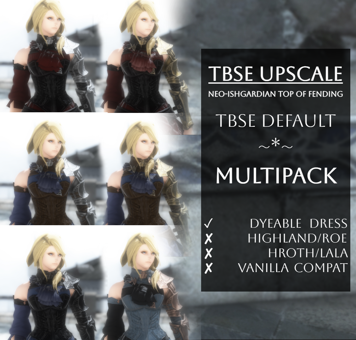 TBSE - Neo-Ishgardian Top of Fending Texture Pack - The Glamour Dresser ...