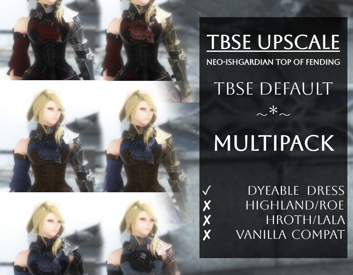 TBSE - Neo-Ishgardian Top of Healing - The Glamour Dresser : Final Fantasy XIV Mods and More