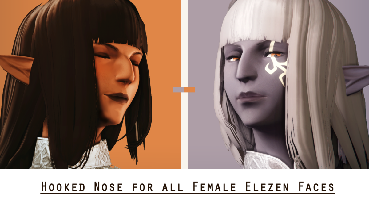 [N.N] Hooked Nose for all Female Elezen Faces - The Glamour Dresser ...