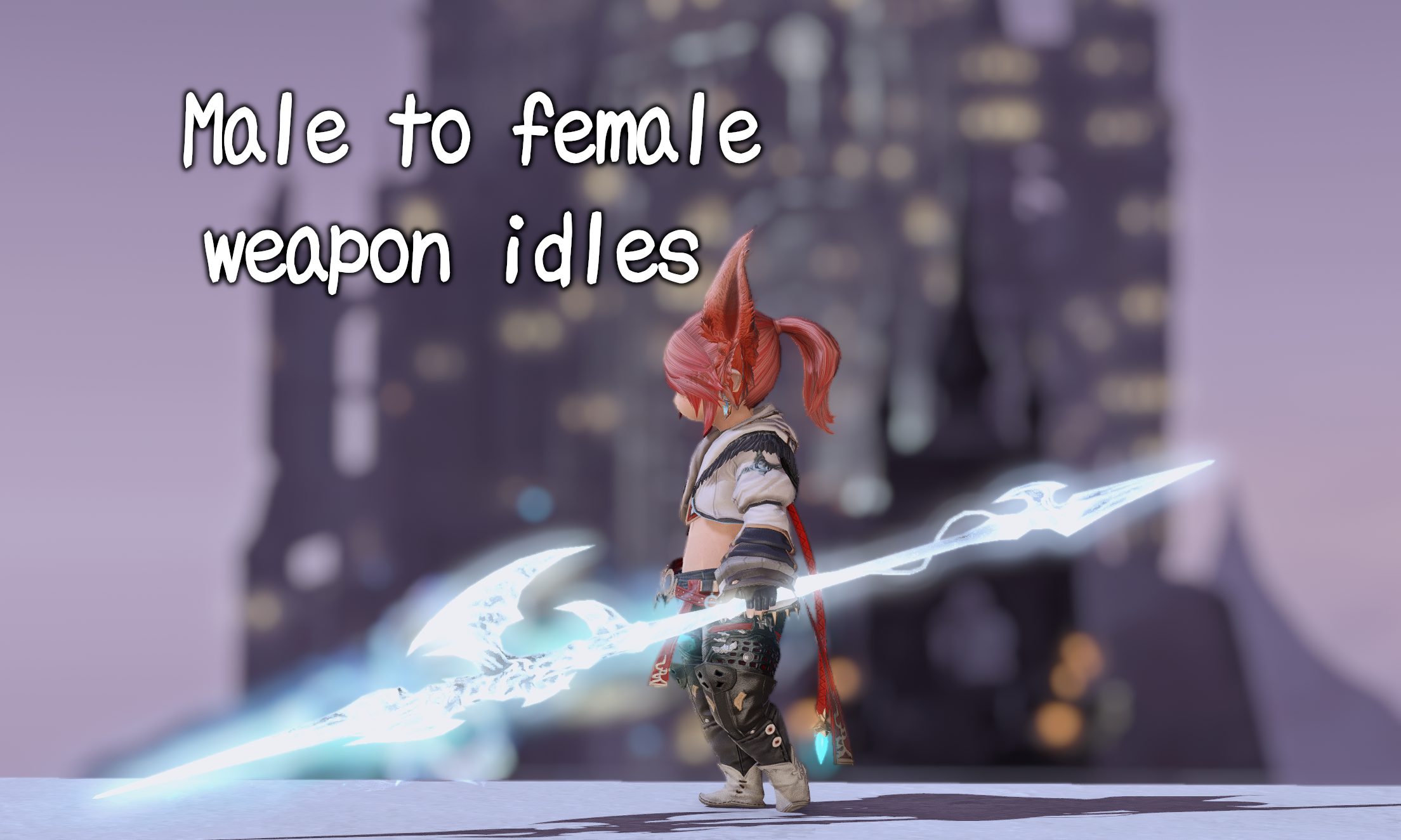 Male to female weapon idles (Lalafell) - The Glamour Dresser : Final ...