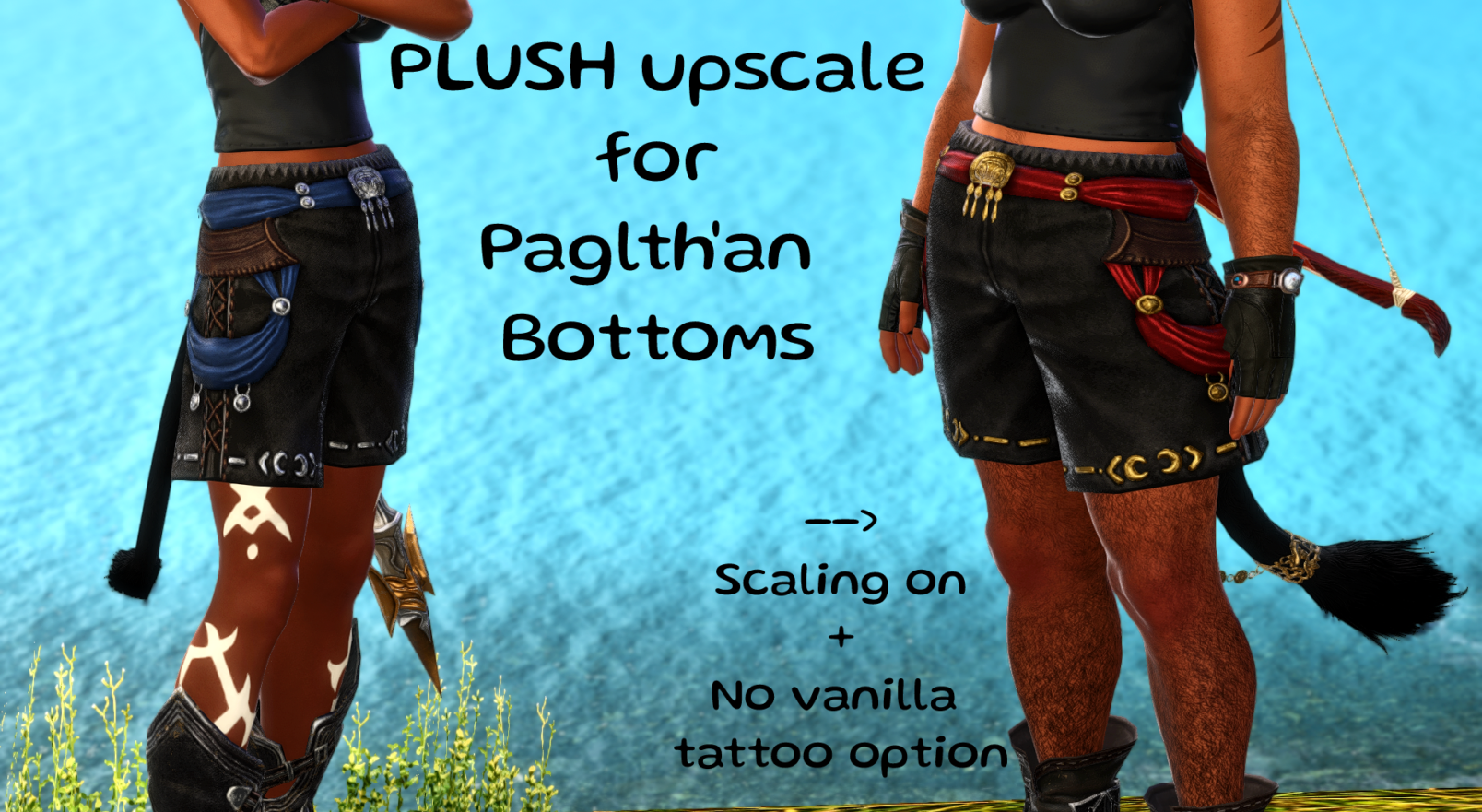 Fluff Braids for Femqo'te - The Glamour Dresser : Final Fantasy XIV Mods and More