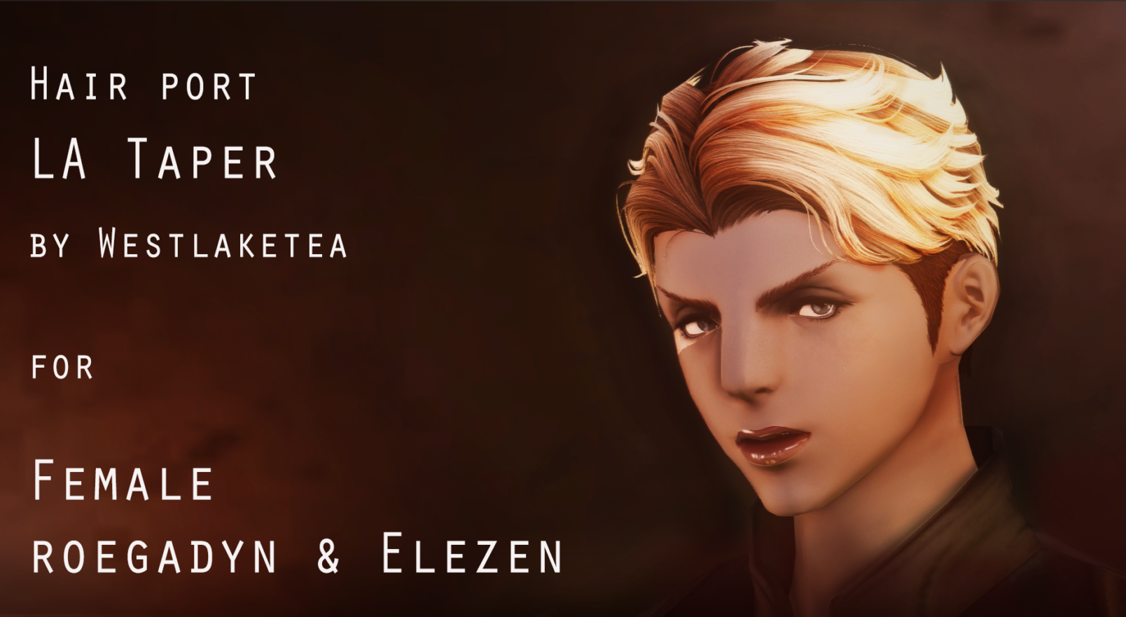 Iphis - Female Elezen Face 4 & 104 Sculpt - The Glamour Dresser : Final ...