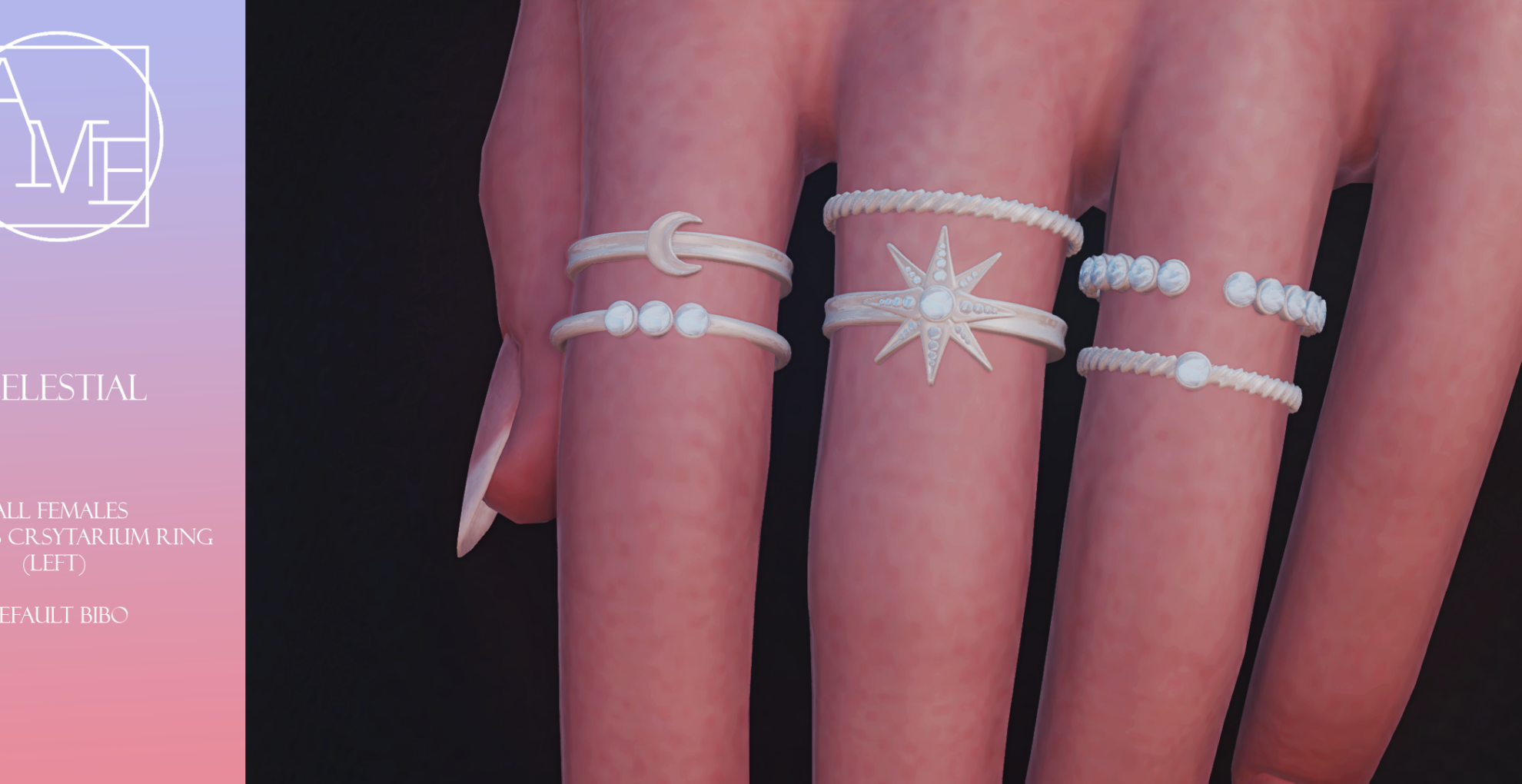 [AME] Celestial Rings - F HMAEVR (Bibo) - The Glamour Dresser : Final Fantasy XIV Mods and More