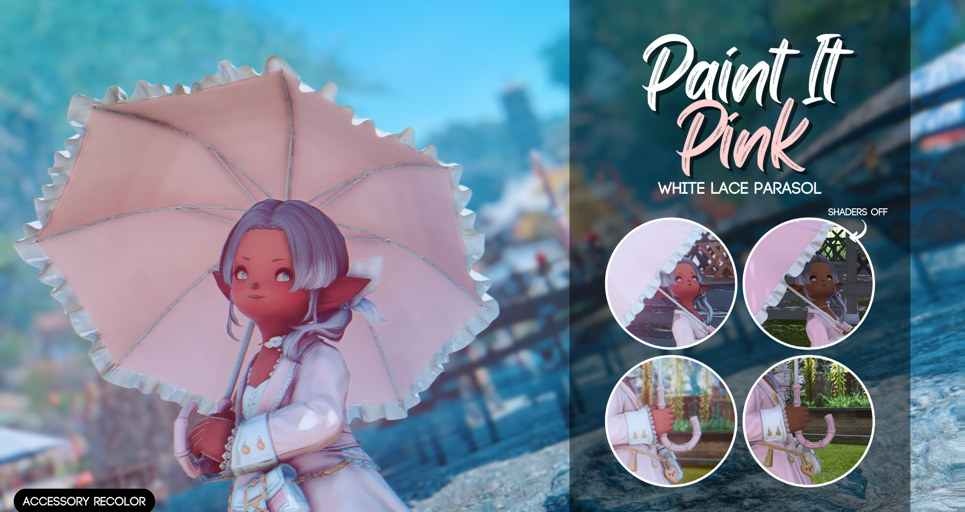 Paint It Pink Lace Parasol - The Glamour Dresser : Final Fantasy XIV ...