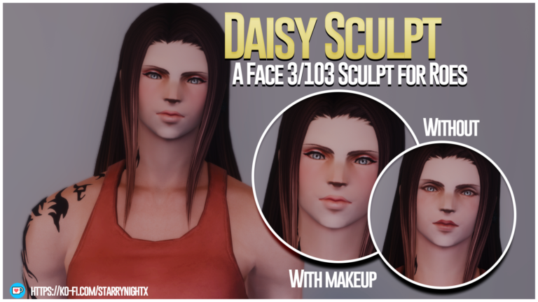 Daisy Sculpt (Face 3/103 Female Roe) - The Glamour Dresser : Final ...