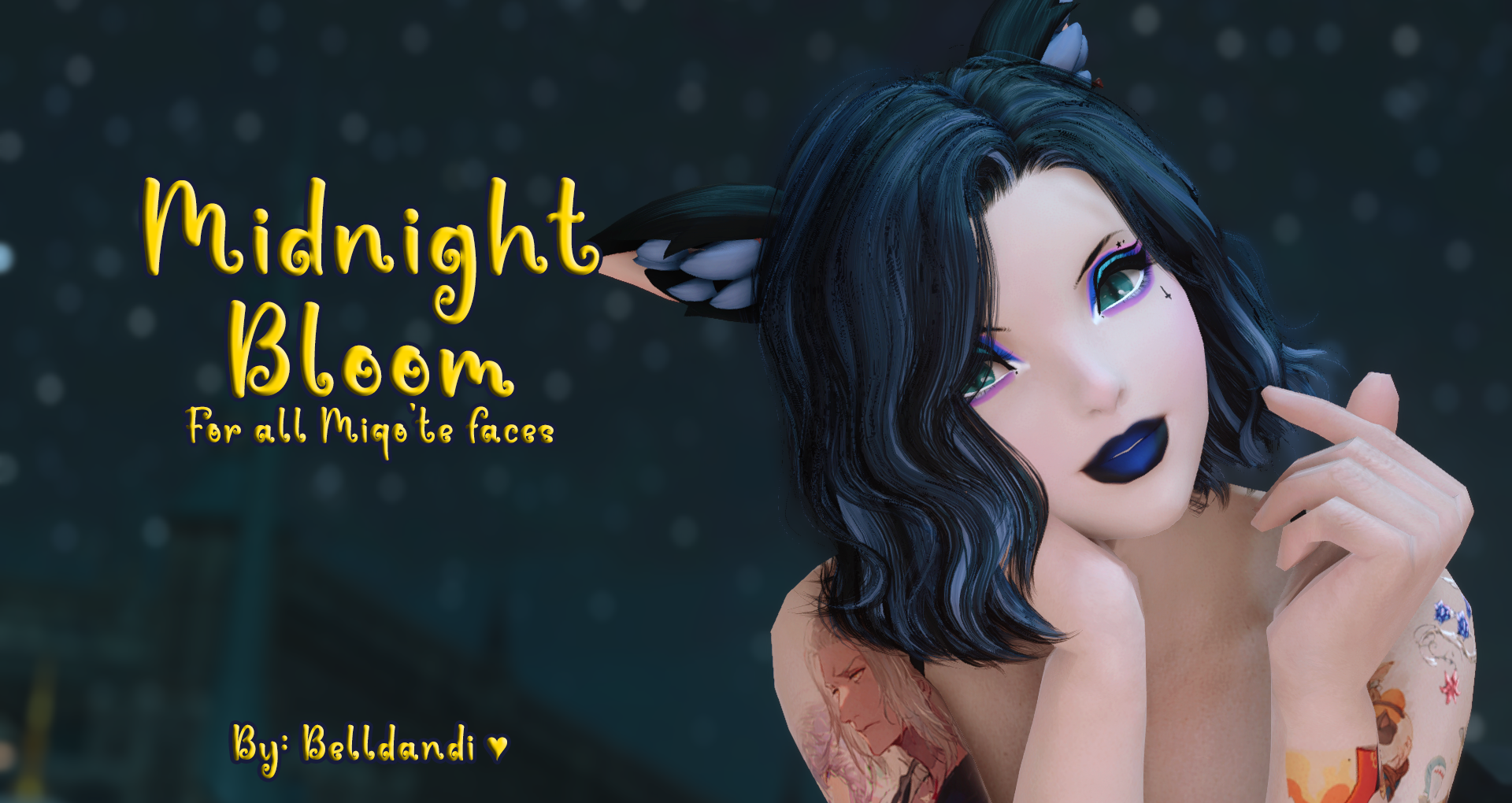[Belldandi] Midnight bloom - The Glamour Dresser : Final Fantasy XIV Mods and More