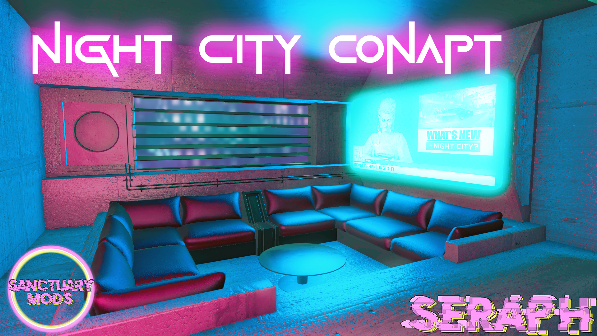 Night City ConApt - The Glamour Dresser : Final Fantasy XIV Mods and More