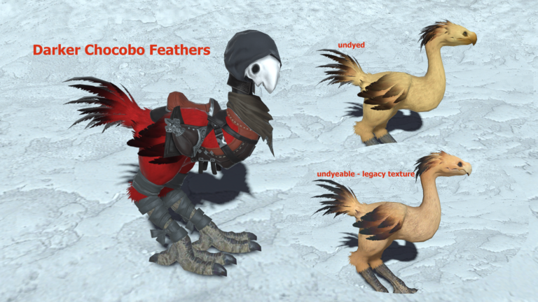 Darker Chocobo Feather Tips - The Glamour Dresser : Final Fantasy XIV ...