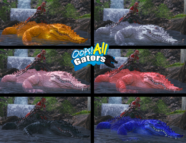 Oops all gators! - The Glamour Dresser : Final Fantasy XIV Mods and More