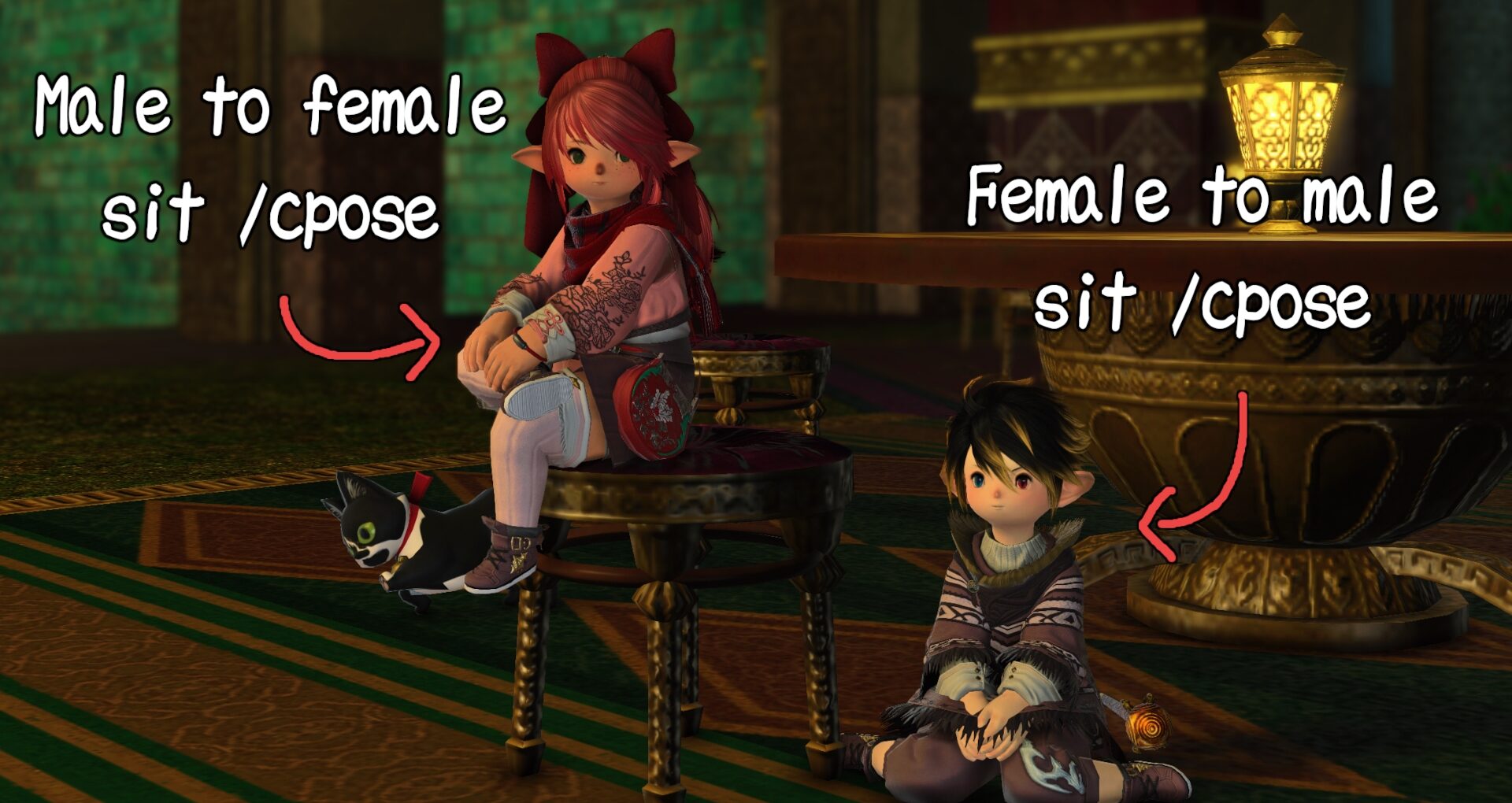 Lalafell Genderswapped Sits The Glamour Dresser Final Fantasy Xiv Mods And More 