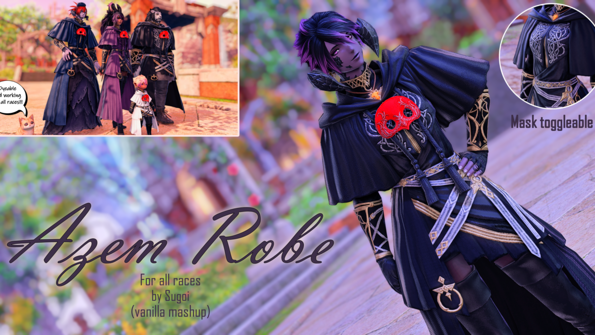 Azem Robe ☼ - For All Races - The Glamour Dresser : Final Fantasy XIV ...
