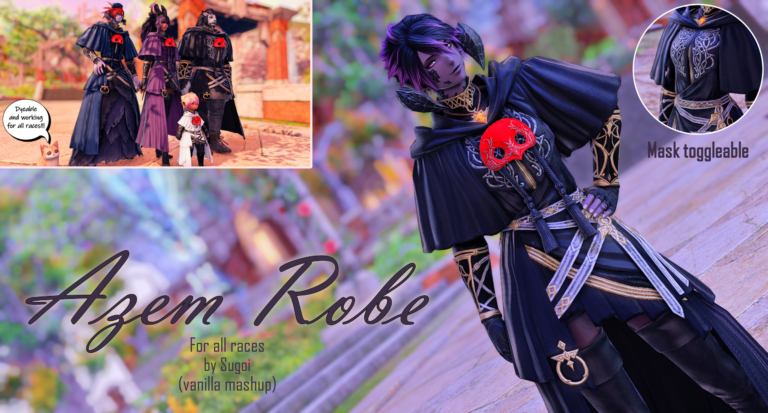 Azem Robe ☼ - For All Races - The Glamour Dresser : Final Fantasy XIV ...